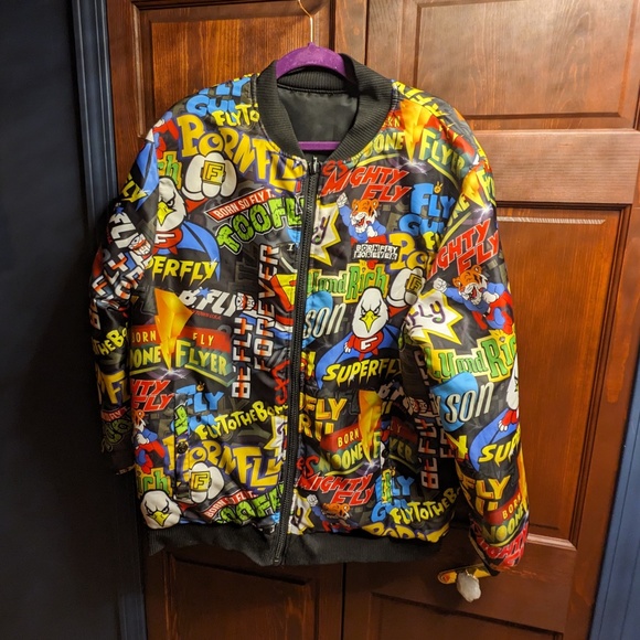 Born Fly | Jackets & Coats | Born Fly 9s Cartoon Reversible Born Fy ...